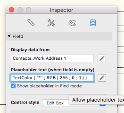 Required Fields in FileMaker Pro