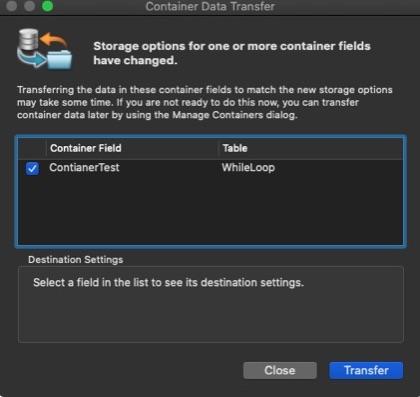 FileMaker Container Storage