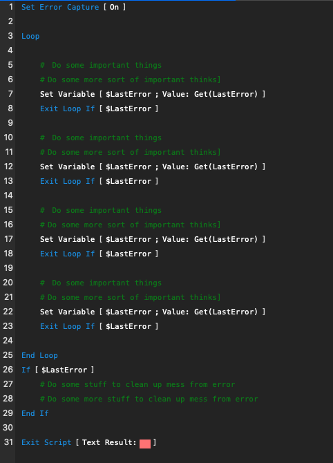 Conquering Filemaker Error Codes