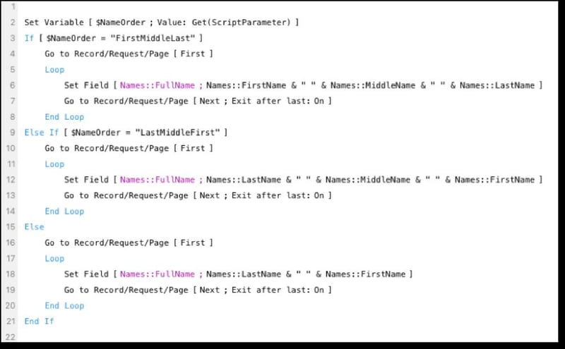 FileMaker Sub-Scripts