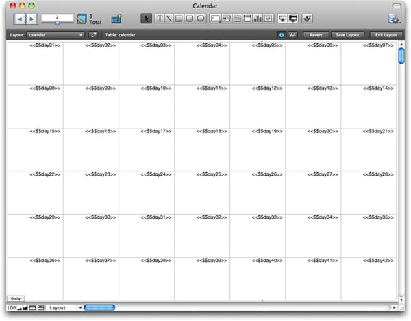Creating Calendars with Portal Filters in FileMaker Pro