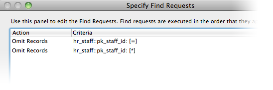 Quick Find, Error Capture, and Omit All